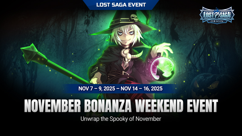 November Bonanza Weekend Event | November 07-09, 2025 & November 14-16 ...